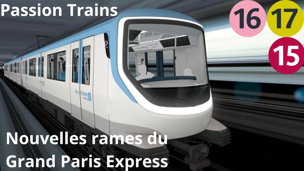 Présentation des nouvelles rames qui vont circuler sur le Grand Paris ...