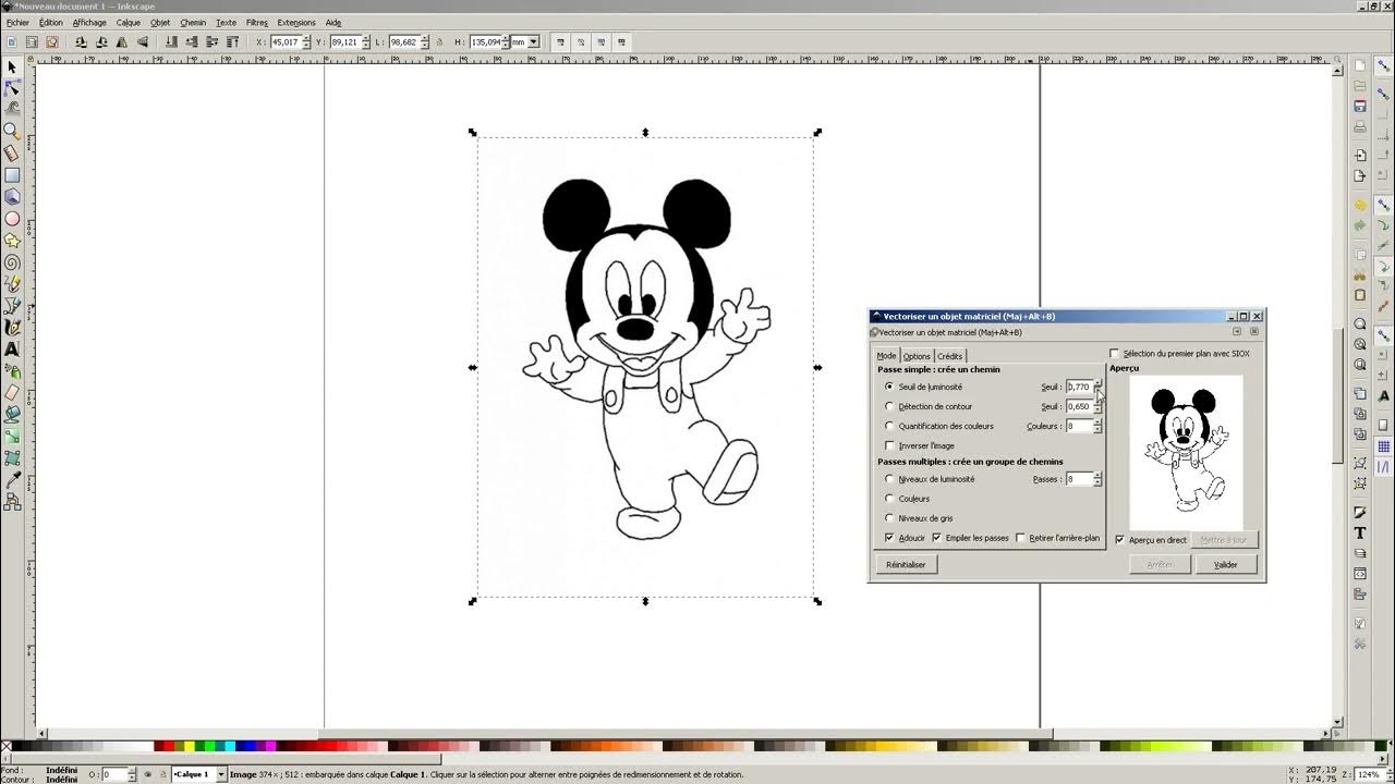 4 - Vectoriser avec Inkscape - YouTube