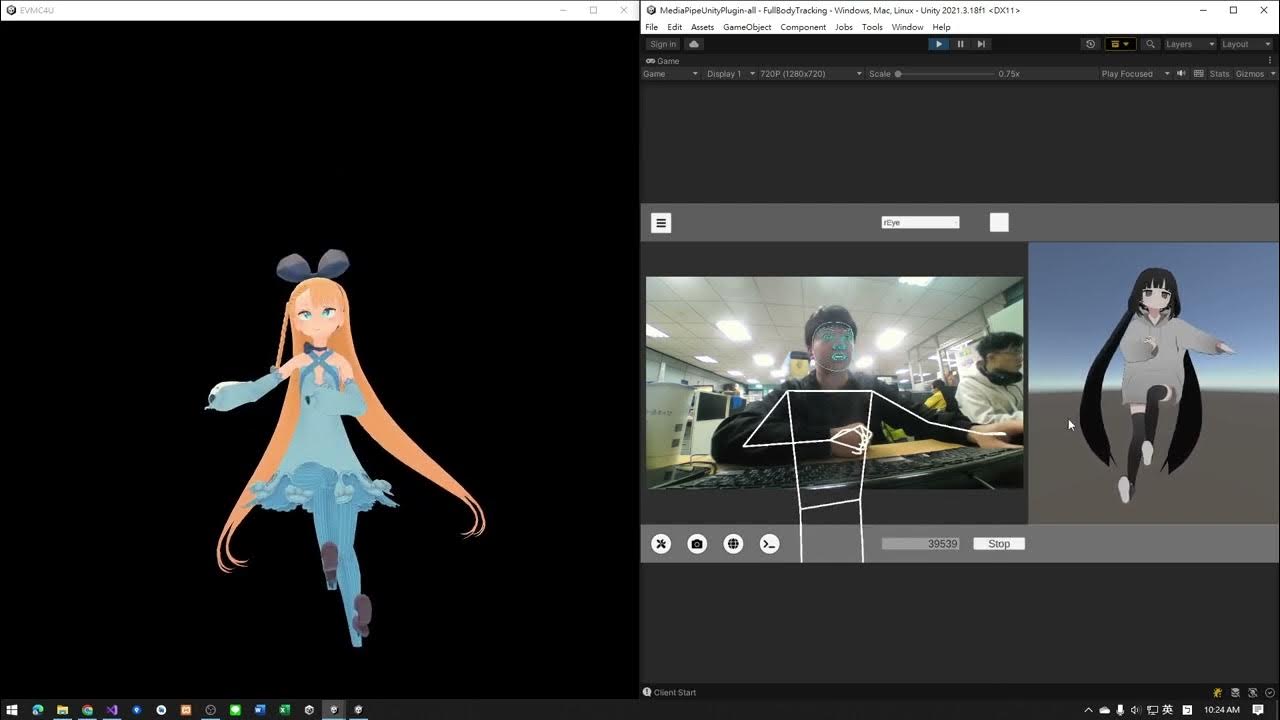 Unity Mediapipe Posetracking - YouTube