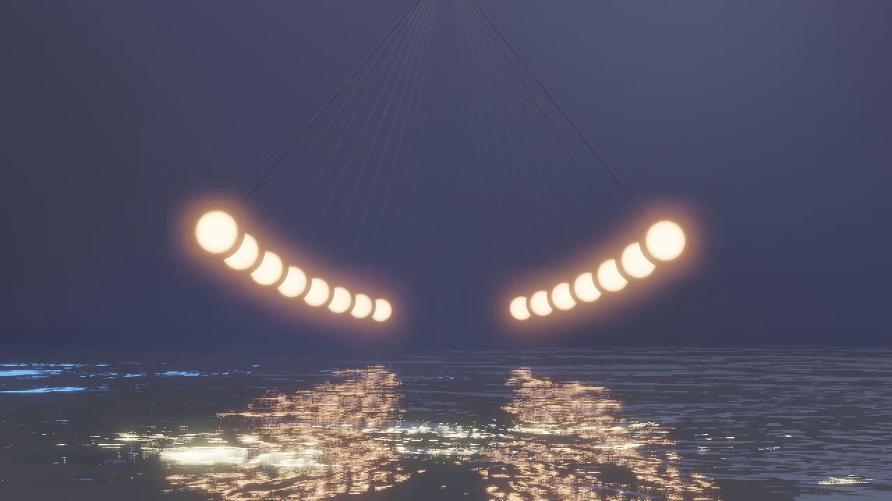 Pendulum wave animation - complete form. - YouTube