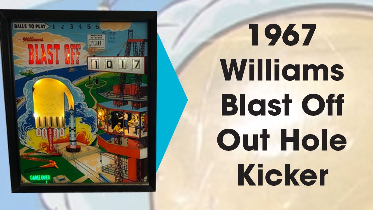 1967 Williams Blast Off Out Hole Kicker Pinball Repair #pinballmachine ...