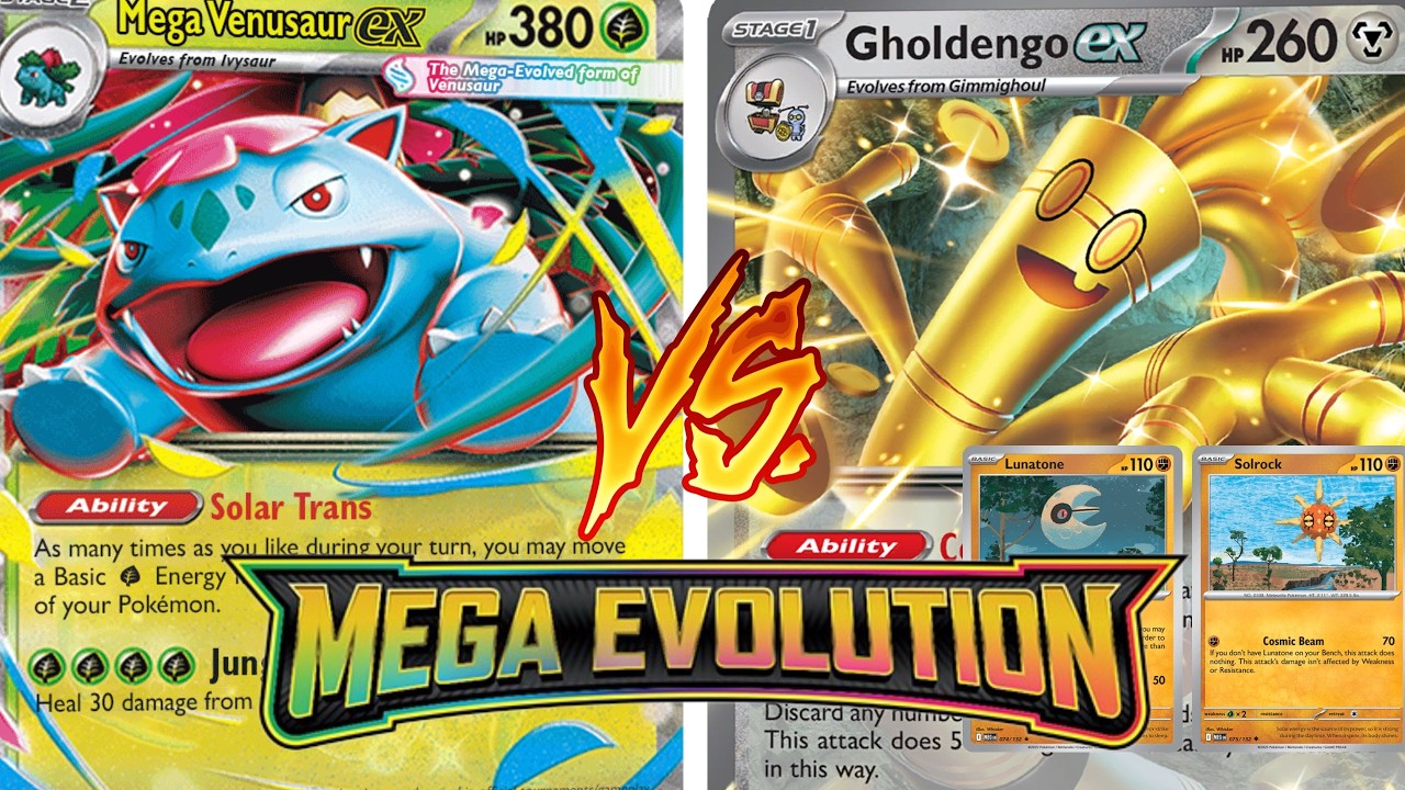 Mega Venusaur ex Vs Gholdengo Rocks | Mega Evolution | Pokemon TCG ...
