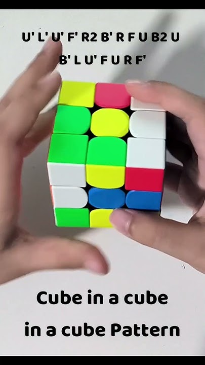 Making Cube in a cube in a cube Pattern On 3x3 Rubik’s Cube #cubes # ...