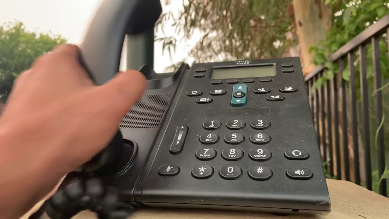 Taking the phone off the receiver - YouTube