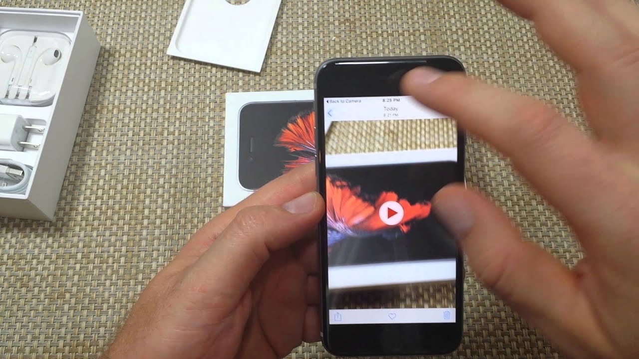 Apple iPhone 6S Force Touch example to preview videos - YouTube