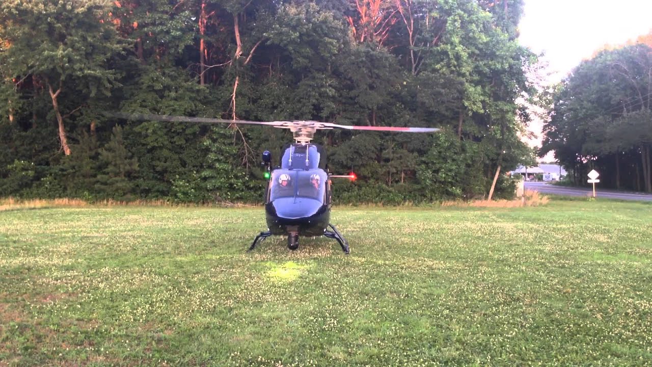 Delaware State Police trooper 2 (Bell 429) leaving a demo on 6/24/15 ...