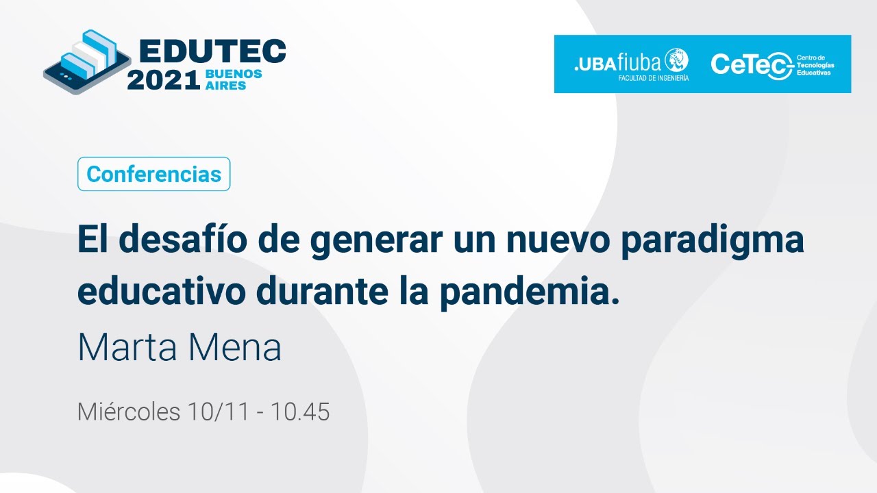 Conferencia Marta Mena "El desafío de generar un nuevo paradigma ...