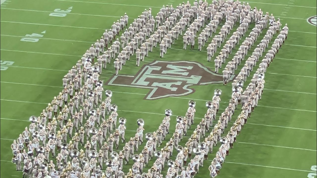 Texas A&M marching band halftime show vs Notre Dame 🤘🏼 #notredame # ...