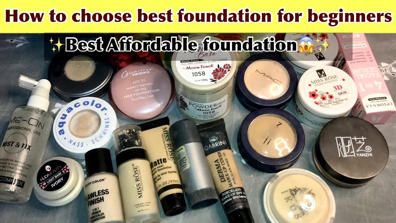How to choose best Affordable foundation for beginners | Best ...