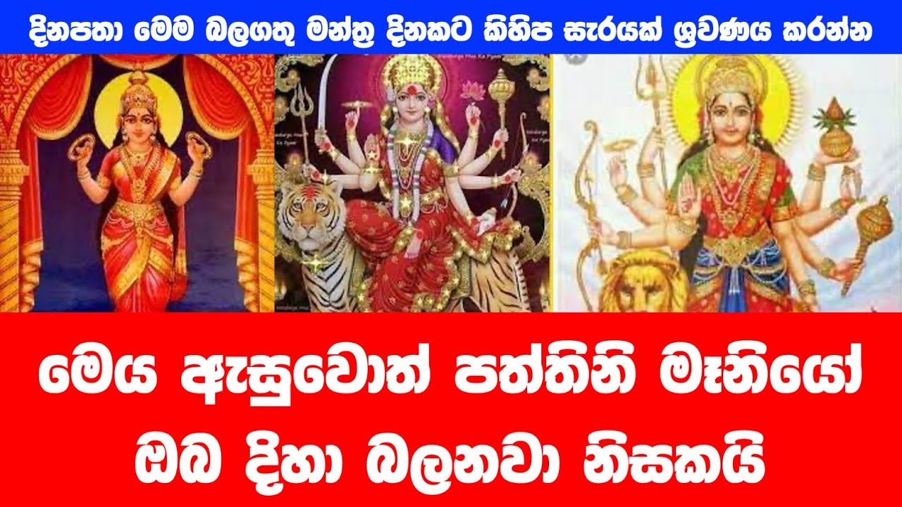 මෙය ඇසුවොත් පත්තිනි මෑනියෝ ඔබ දිහා බලනවා නිසකයි paththini amma paththni ...