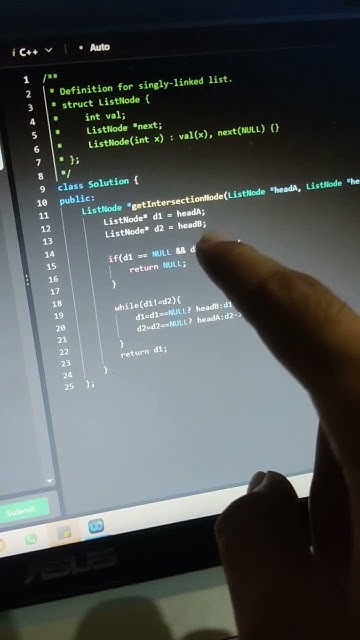 Intersection Of Two Linked List Ll Leetcode Ll C Ll Coding Computerscience Datastructure