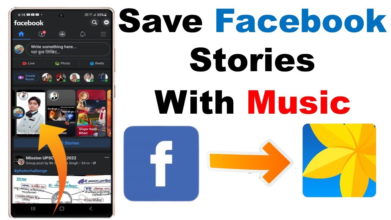 How To Save Facebook Stories With Music ? Facebook Story Music Download ...