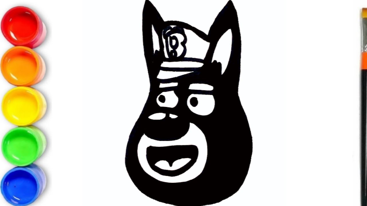 How to draw Officer Dobi From SHERIFF LABRADOR - YouTube