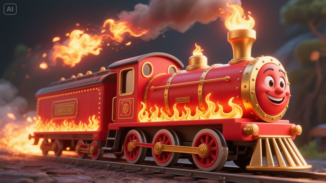 The Rainbow Train | Colorful Train Song for Kids | Magical Journey ...