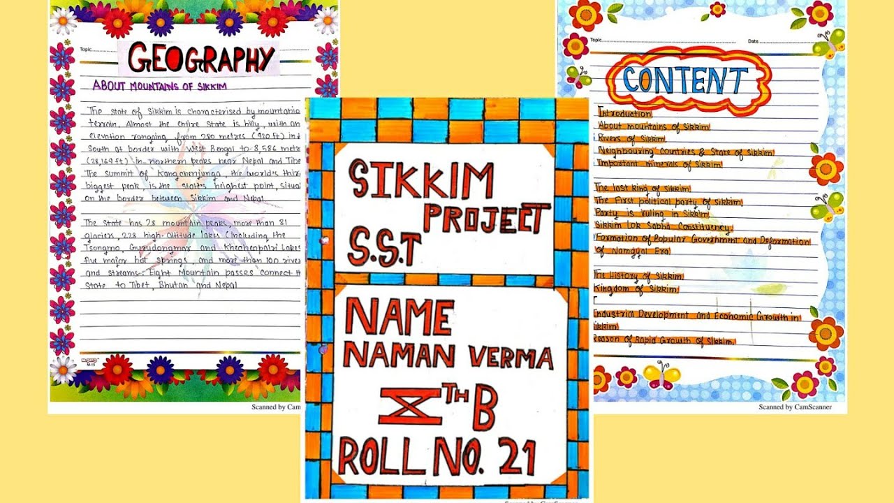 Art Integrated Project on Sikkim | Social Science - YouTube