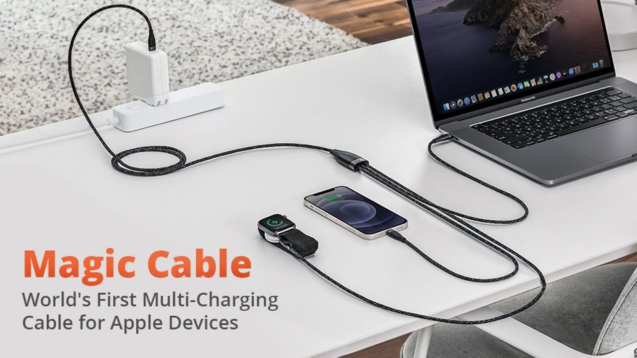 Magic Cable: All-in-One Charger Cable for EDC Apple Devices - YouTube