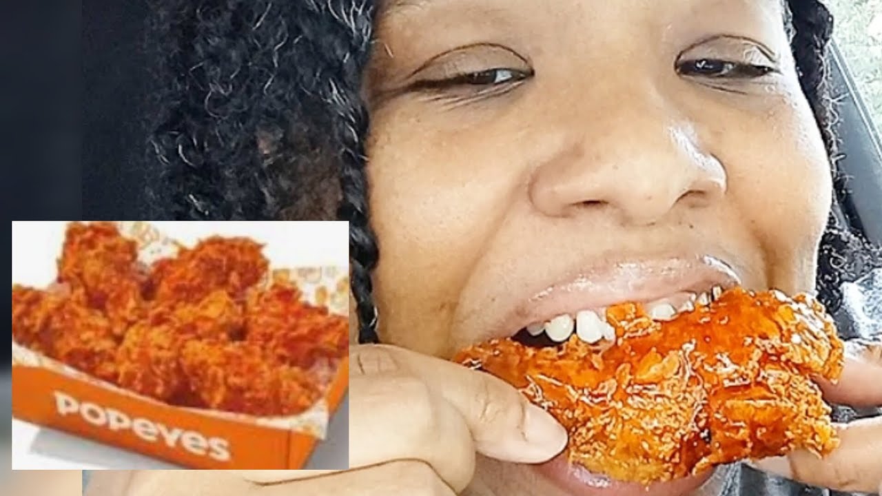 Popeyes Sweet n Spicy Wings & Oreo Cheesecake 😋 😌 (trying New items ...