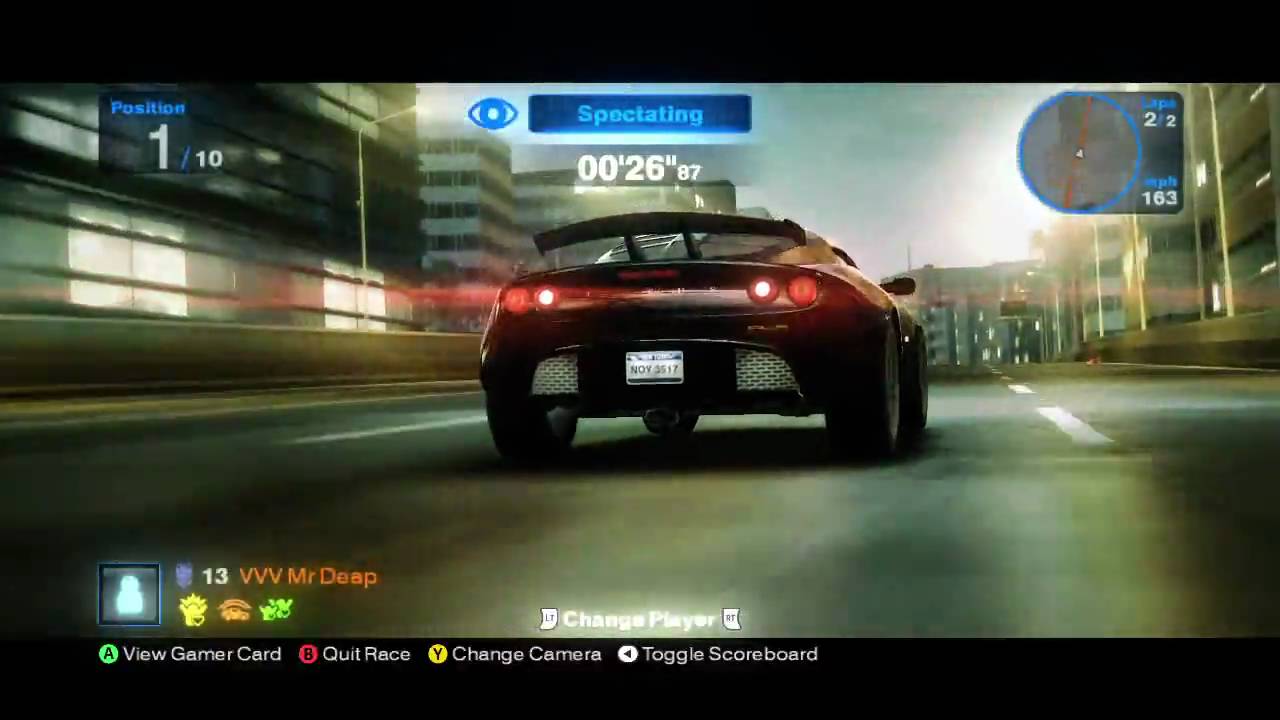 BLUR Multiplayer online XBOX Live 11 - YouTube