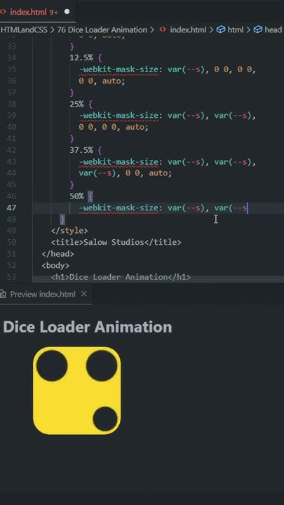 Css Animation 😱 😨 Css Dot Animation 😍 😎 Code Computing Shorts Coding Cssanimation Css3