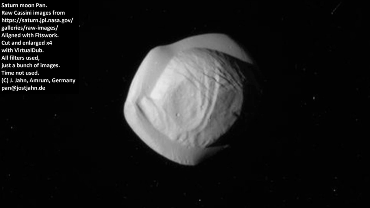 2017-03-08 Saturn moon Pan timelapse from raw Cassini images - YouTube