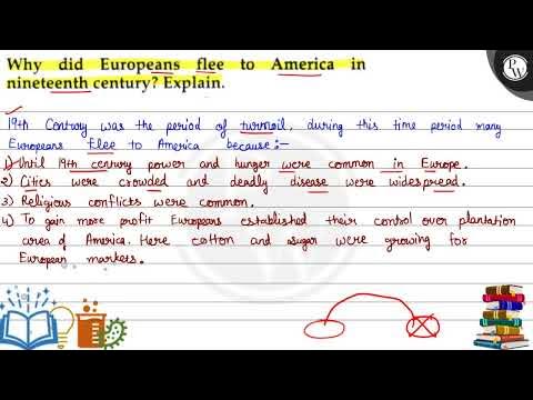 Why did Europeans flee to America in nineteenth century? Explain. - YouTube