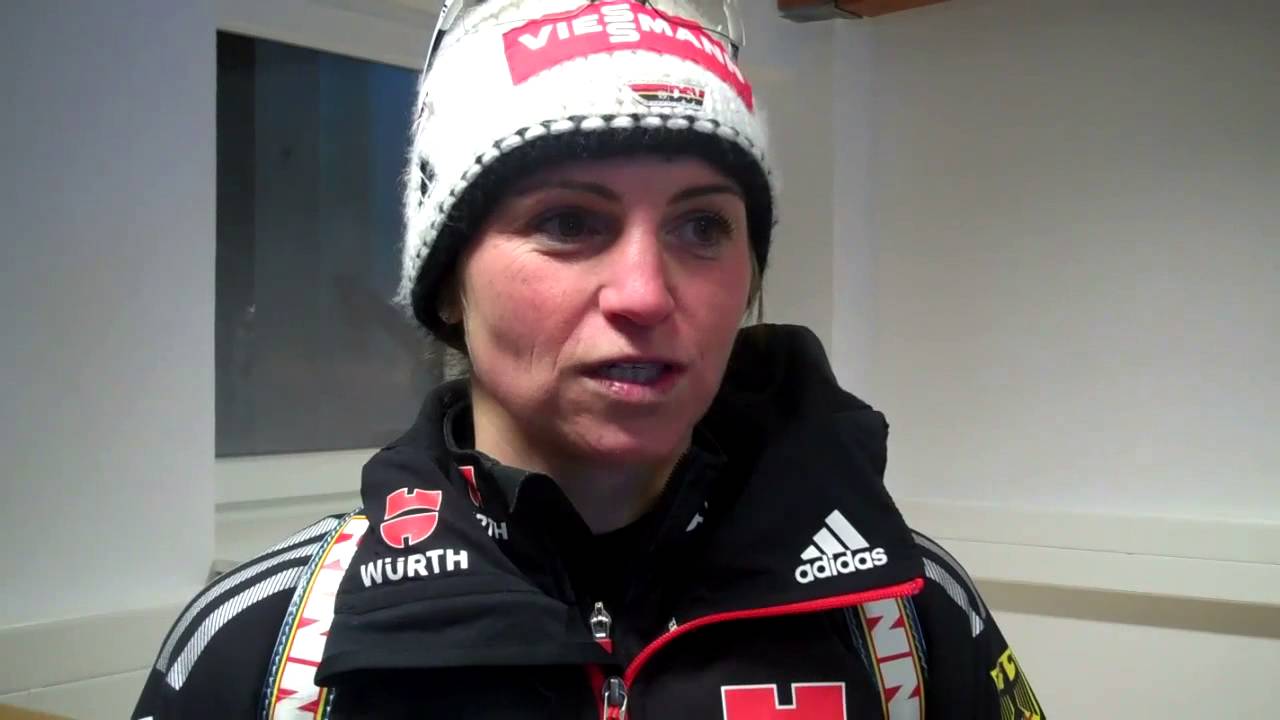 Andrea Henkel After the Silver Medal - YouTube