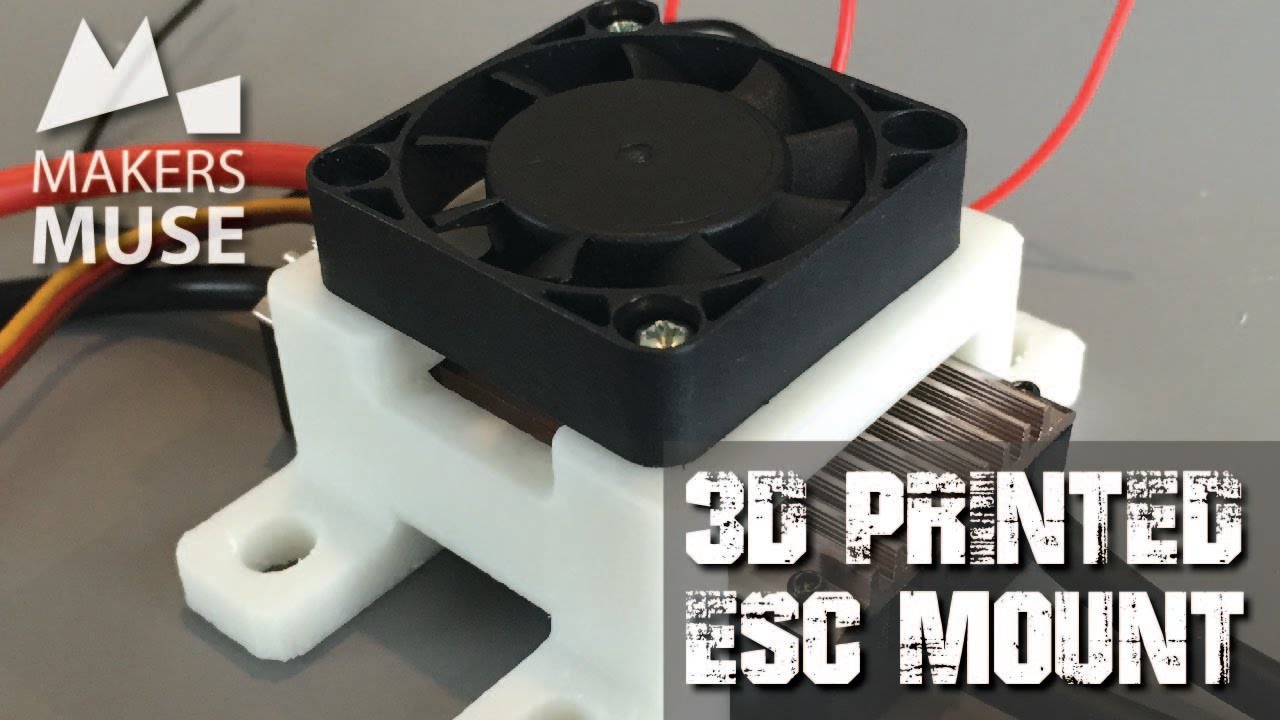 3D Printing the Robot ESC Mount - YouTube
