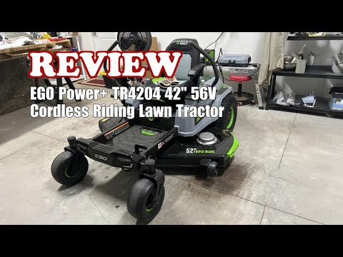 EGO Power+ TR4204 42" Cordless Riding Lawn Tractor Review 2025 - YouTube