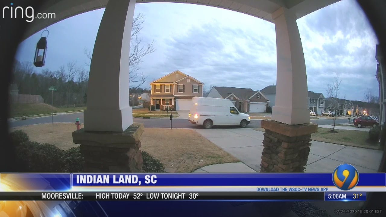 Doorbell camera catches Amazon driver throwing package, knocking over ...