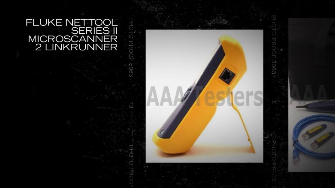Fluke NetTool Series II Microscanner 2 LinkRunner - YouTube
