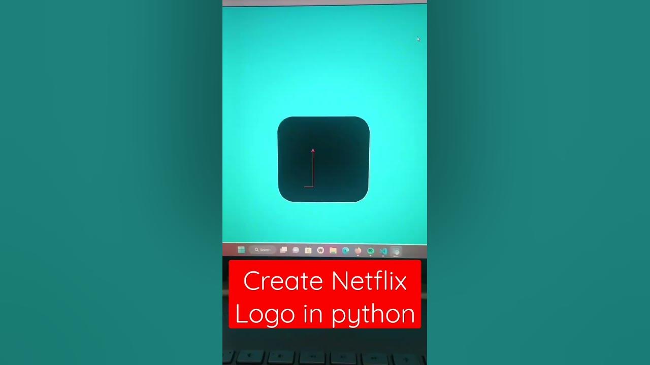 Create Netflix Logo Using😱💯 Python No Love📵programming Pythonturtle Youtubeindiashorts