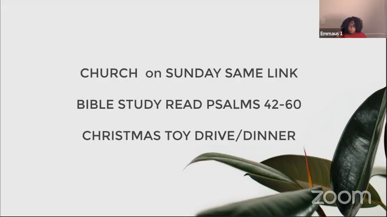 EMMAUS BIBLE STUDY - YouTube