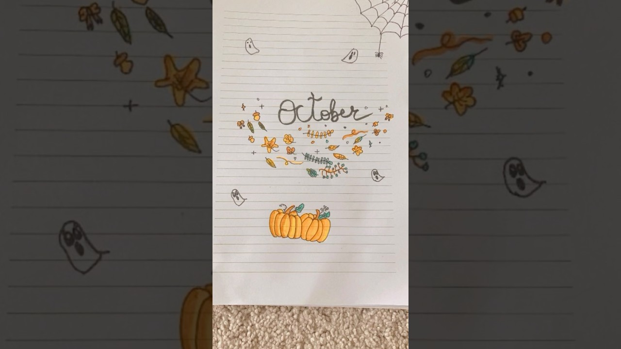 October journal #october#journal #art #drawing #octoberjournal - YouTube
