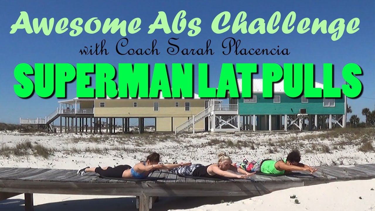 Awesome Abs Challenge Day 05 - Superman Lat Pulls - YouTube