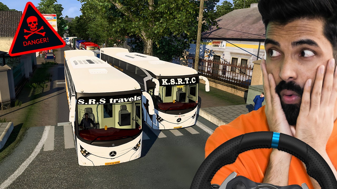 EPIC INDIAN BUS RACE ON A NARROW AND TWISTING ROAD! - YouTube