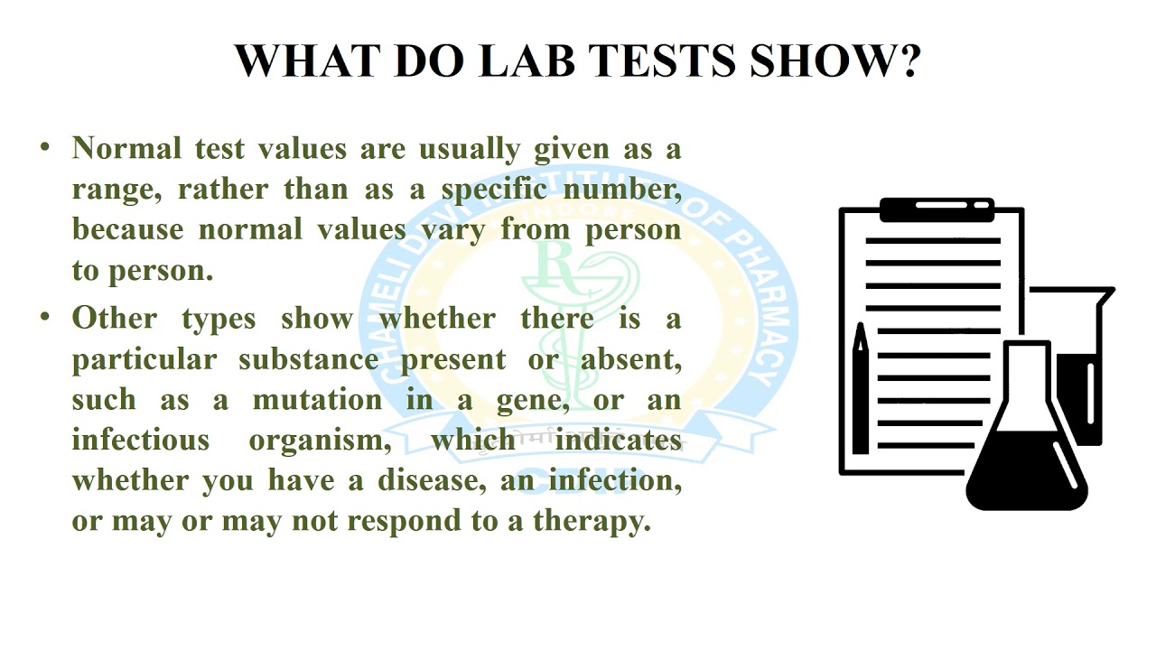 An Introduction to Clinical Laboratory Test - YouTube