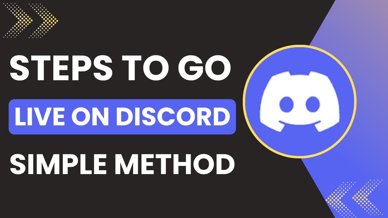 How To Go Live On Discord - YouTube