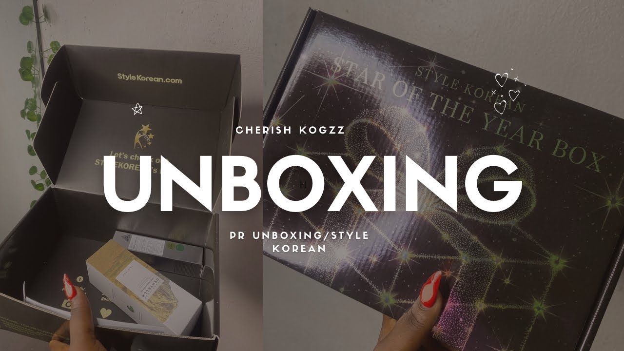 LETS UNBOX THE STYLE KOREAN END OF THE YEAR BOX TOGETHER. - YouTube