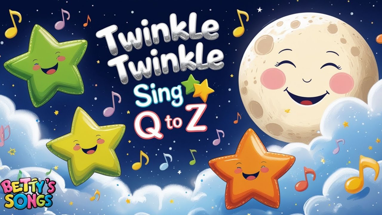 Twinkle Twinkle Little Star ⭐ Learn Q to Z Alphabet 🔤 FUN Kids Song ...