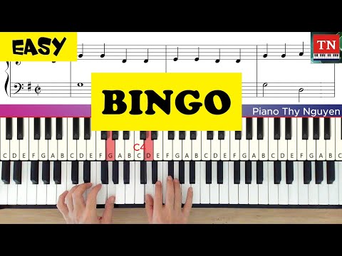 Bingo (very easy) - Piano tutorial - Piano Thy Nguyen