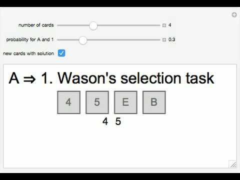 Wason's Selection Task: Test of Logical Reasoning - YouTube