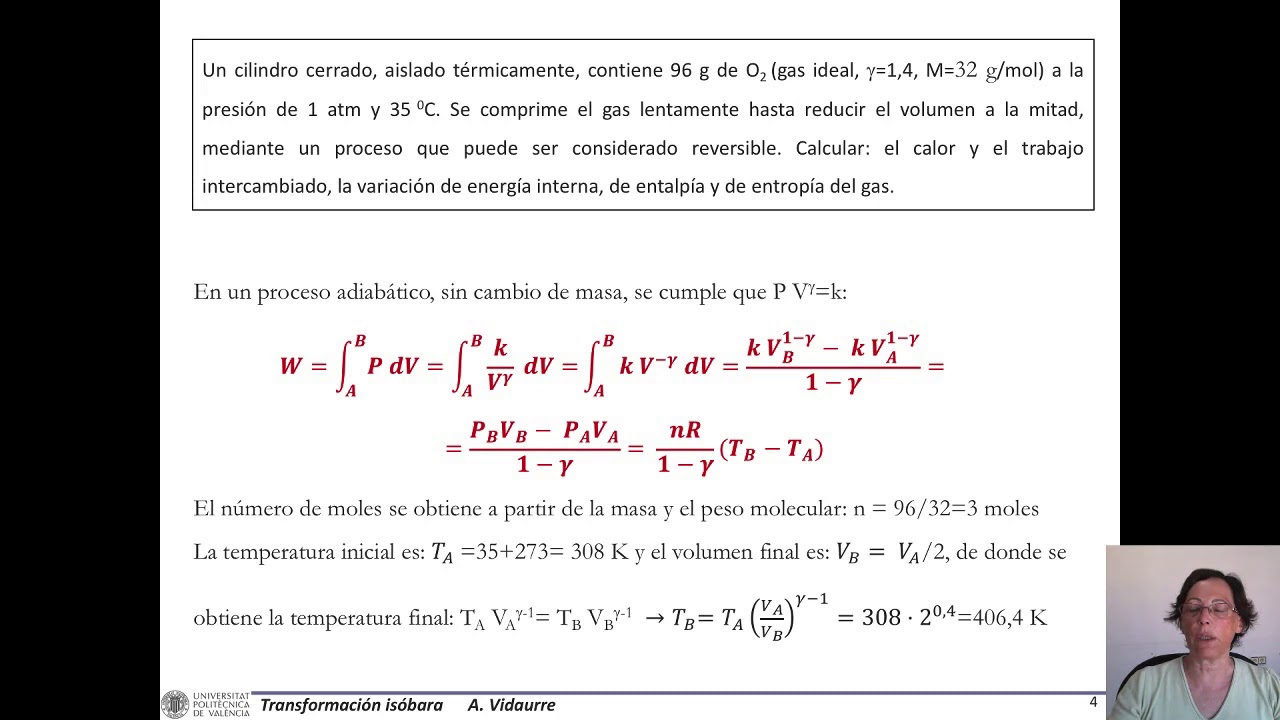 Ejemplo transformación adiabática | | UPV - YouTube