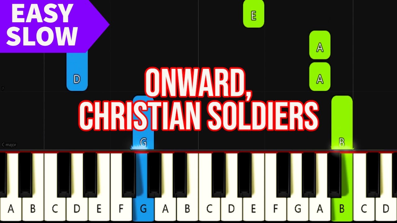 Onward, Christian Soldiers - VERY EASY Piano Tutorial - YouTube