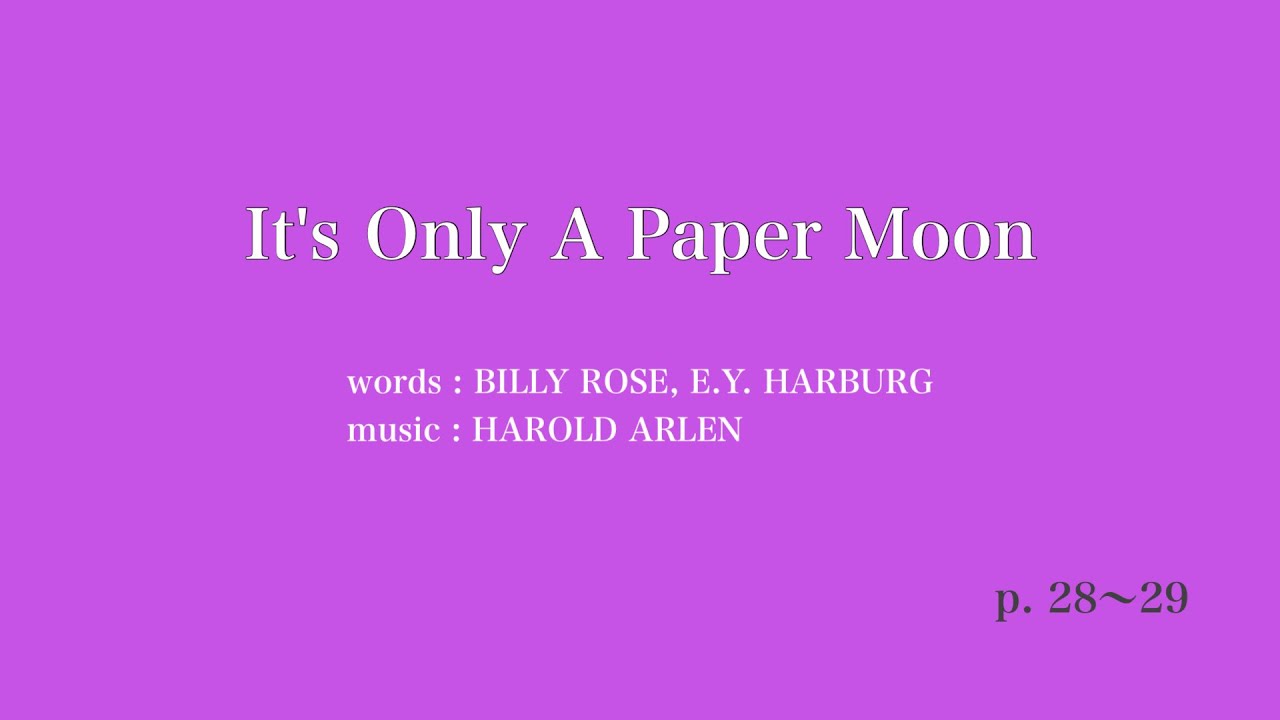 Vocal School DADA - It's Only A Paper Moon - YouTube