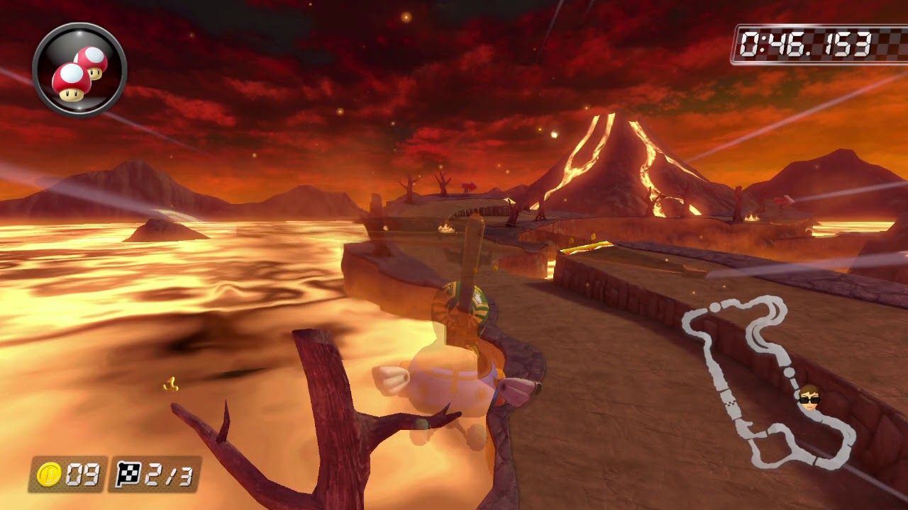 Wii Grumble Volcano [200cc] - 1:24.956 - Tommy (Mario Kart 8 Deluxe ...