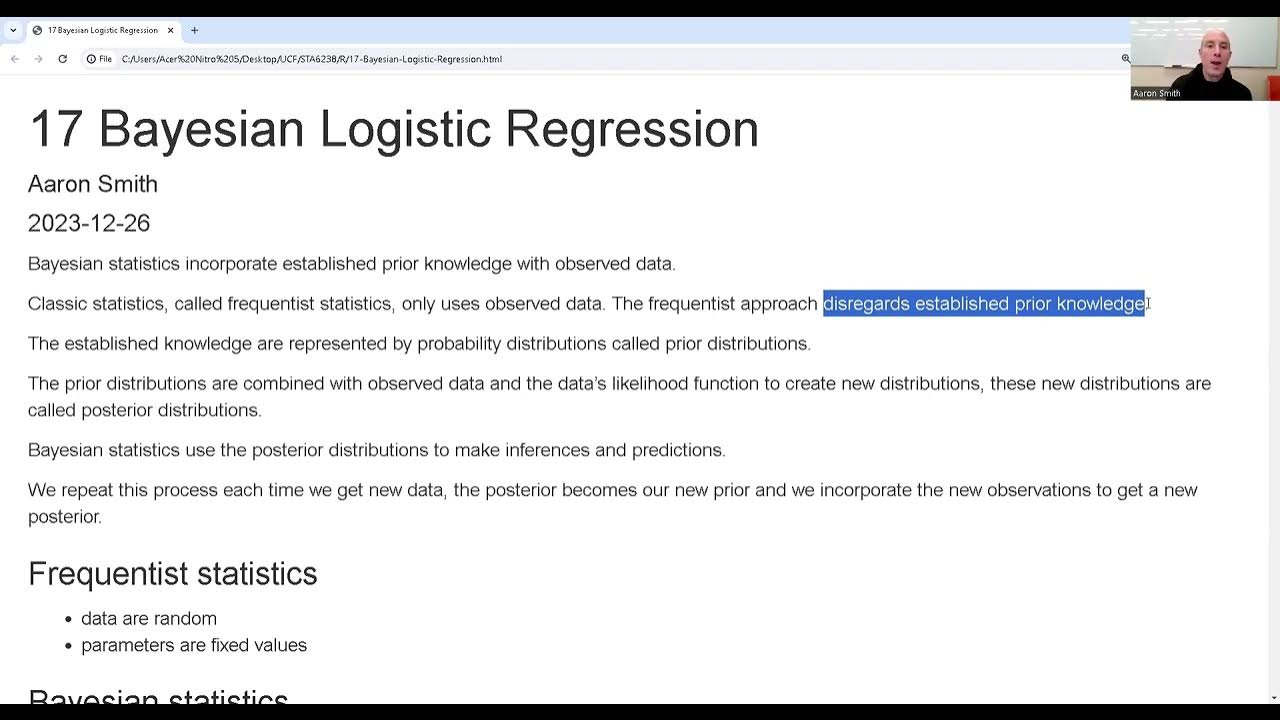 17 Bayesian Logistic Regression - YouTube
