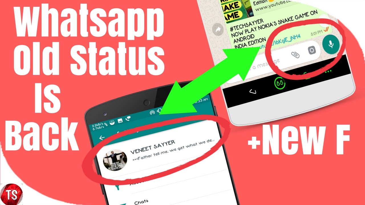 How to Get Old Whatsapp Status Back Officially + COOL Features 😍 - YouTube
