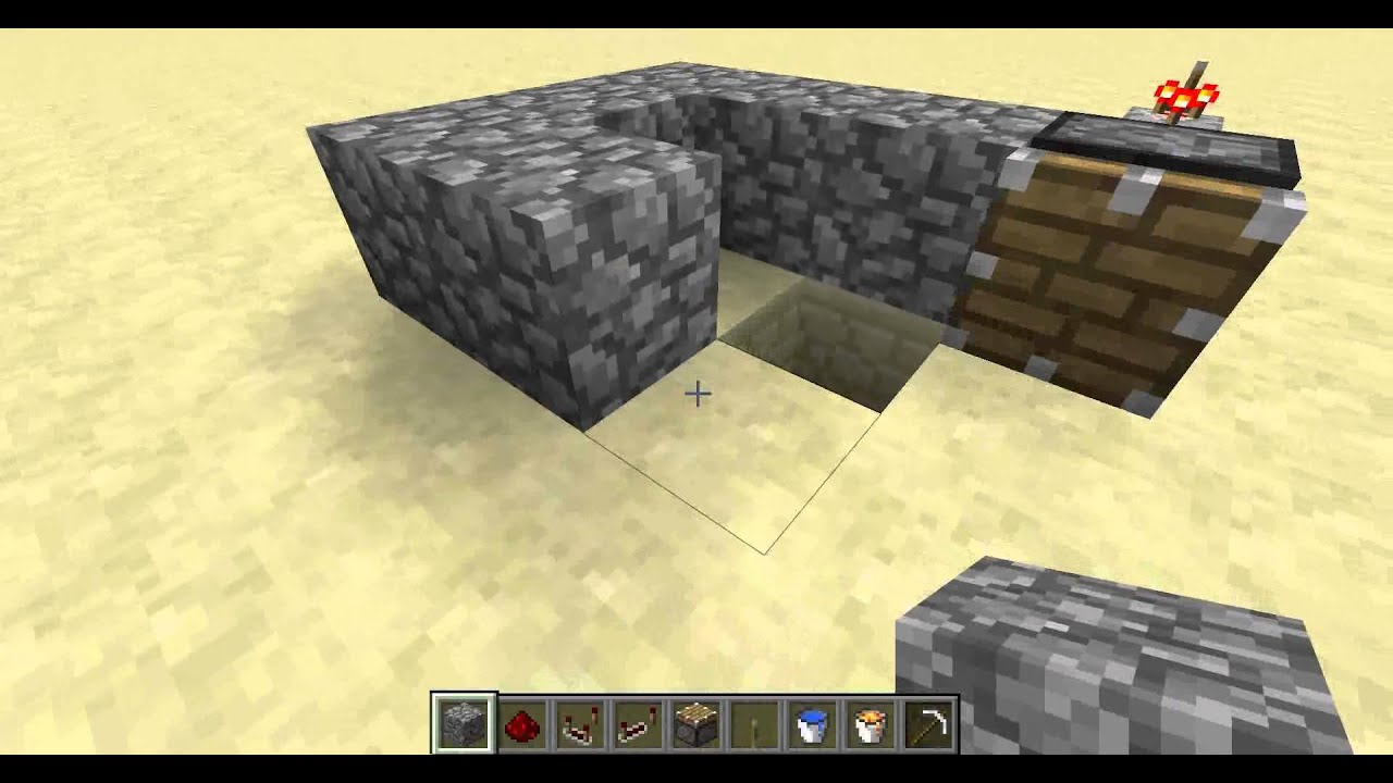 Minecraft Automatic Cobblestone Generator - YouTube