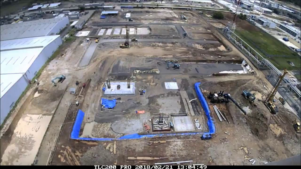 NPE Project: Construction progress as of FEB 2018 - YouTube