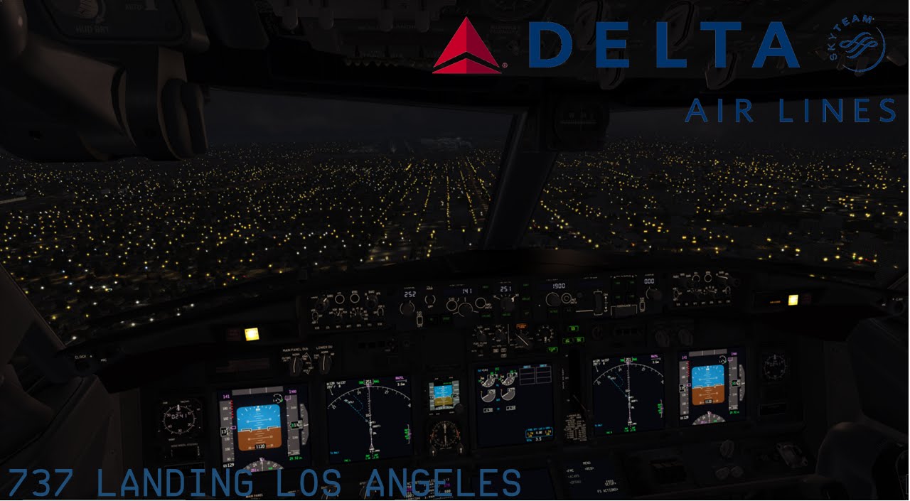 [FSX SE] Delta 737-900ER Landing LAX I7 4790K 4.6GHz GTX970 - YouTube